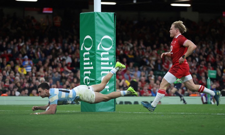 Los Pumas golearon a Gales en Cardiff y refuerzan su sueño mundialista