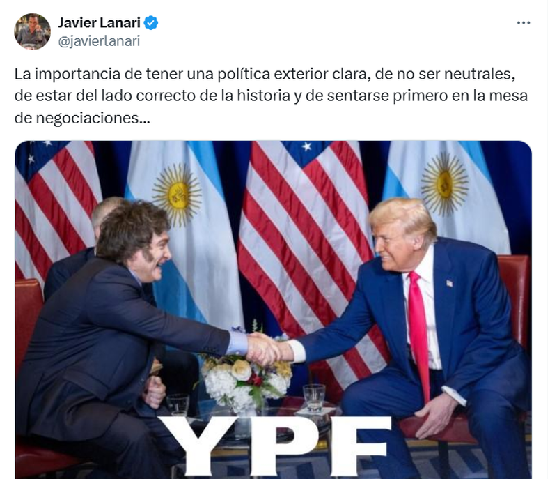 El mensaje del Gobierno de Javier Milei tras el apoyo de la Casa Blanca en el juicio por YPF