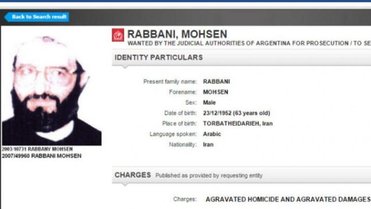 Caso AMIA: Interpol confirmó alertas rojas para tres iranies