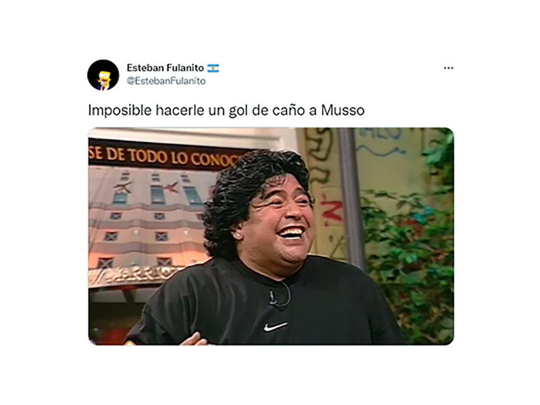 Juan Musso se descuidó con una foto y estallaron los memes