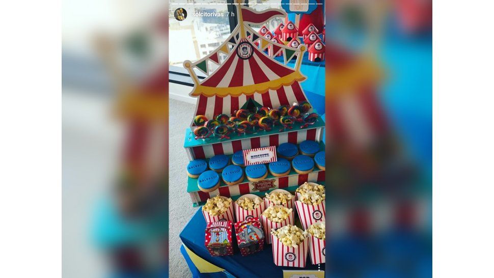 Sol Rivas y Nicolás Colazo festejaron el primer añito de Salvador en ...