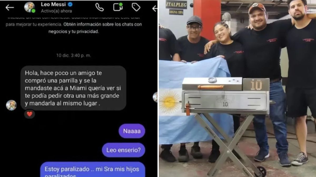 El emprendedor que le hizo la parrilla a Lionel Messi y le cambió la vida