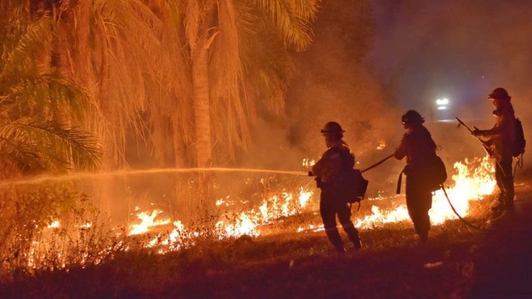 Brasil envió 60 bomberos a Bolivia para ayudar a combatir los incendios forestales