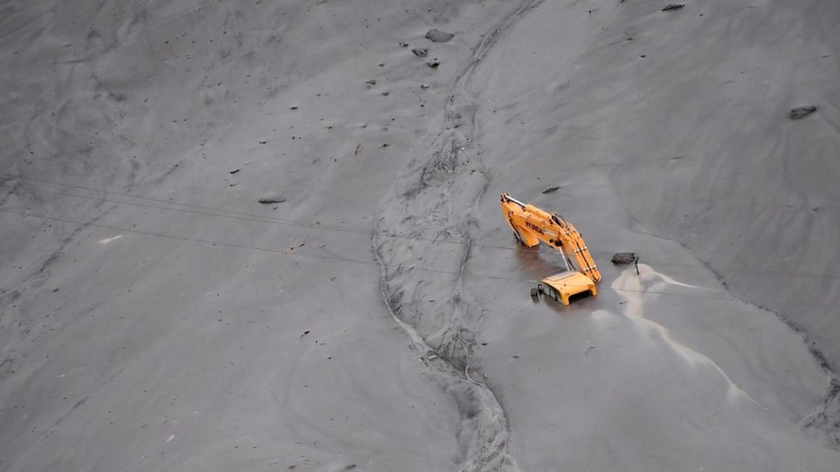 Impresionantes fotos aéreas del alud en Volcán