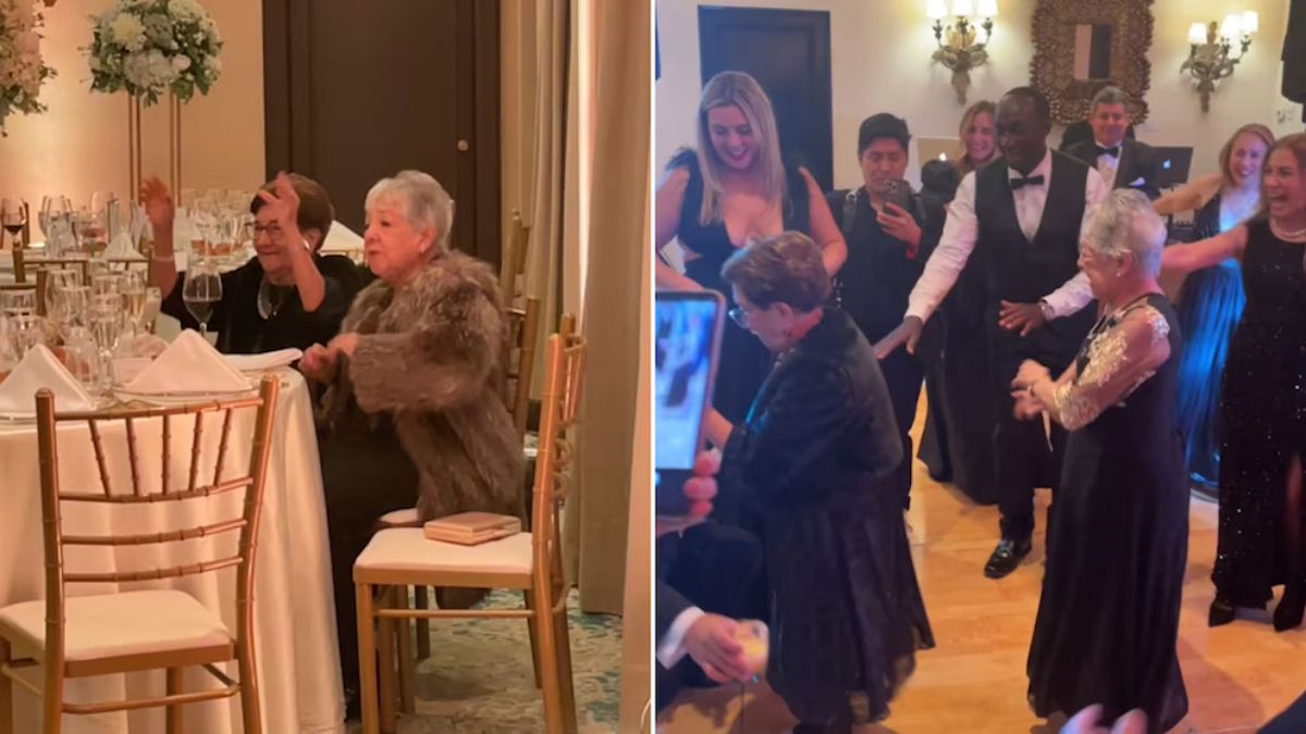 Abuela junto a su hermana son el alma de una fiesta con 90 años y son ...