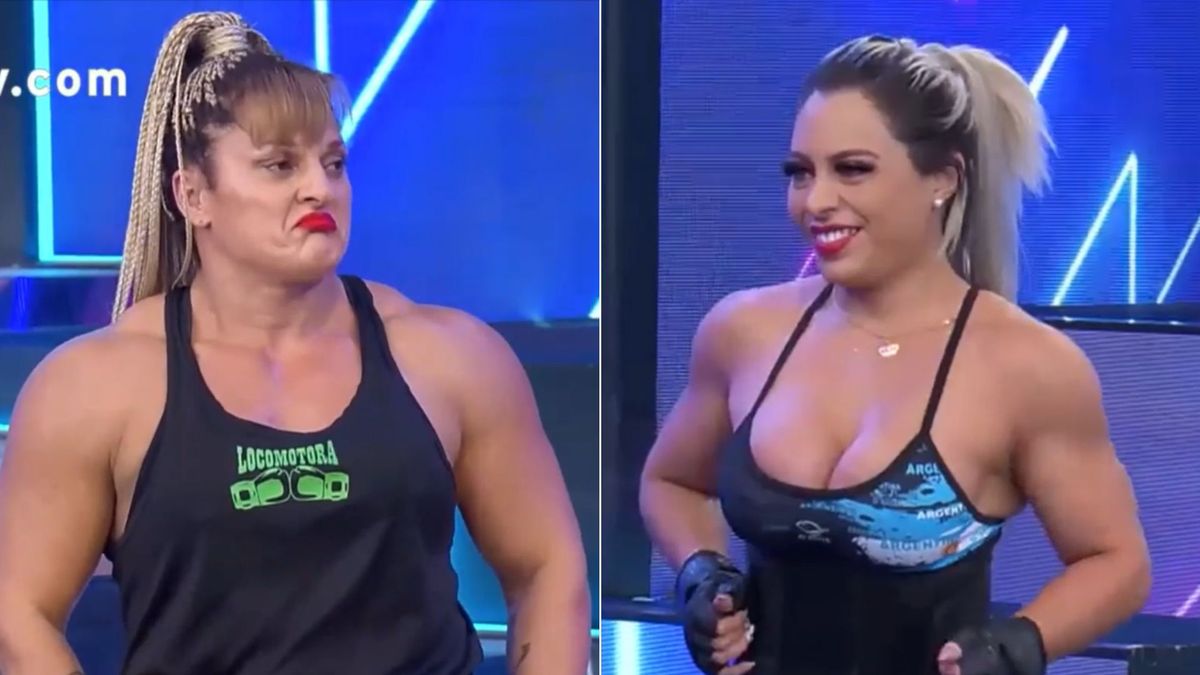 Locomotora Oliveras y Faty Herrera en Bienvenidos a Bordo