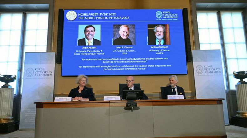 Nobel de Física 2022: Aspect, Clauser y Zeilinger, ganadores