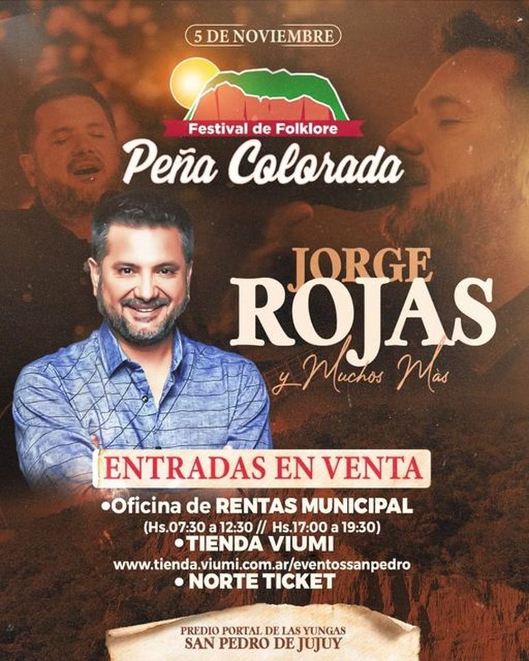 San Pedro de Jujuy: llega el Festival de la Peña Colorada