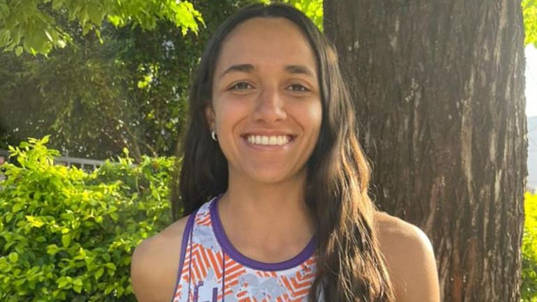 María Batalla en el Nacional U 23 de atletismo