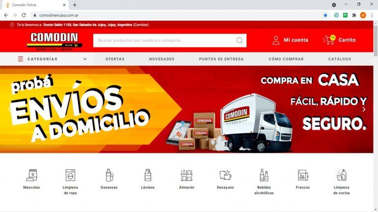 Supermercados Comodin se suma a las jornadas de venta online