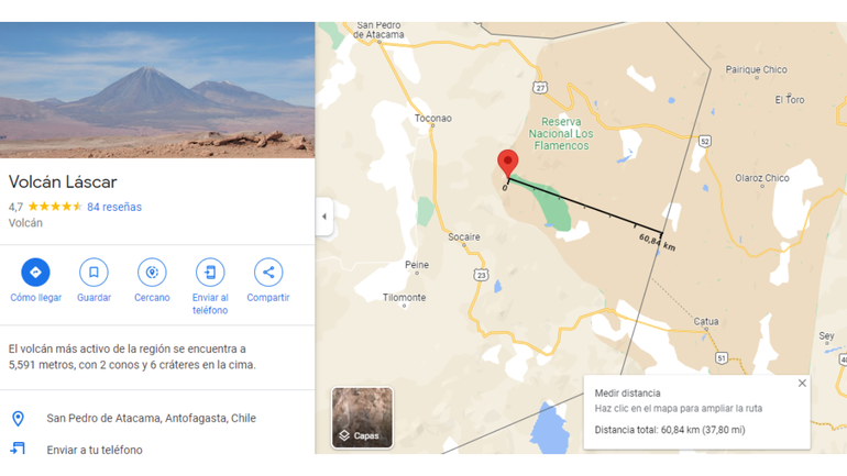 Chile: un volcán registró un pulso eruptivo cerca de Jujuy