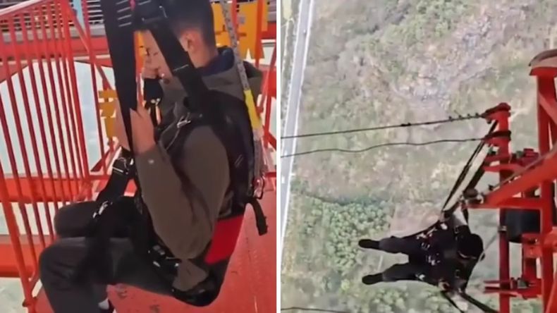 China: hamacas extremas captan la atención turística