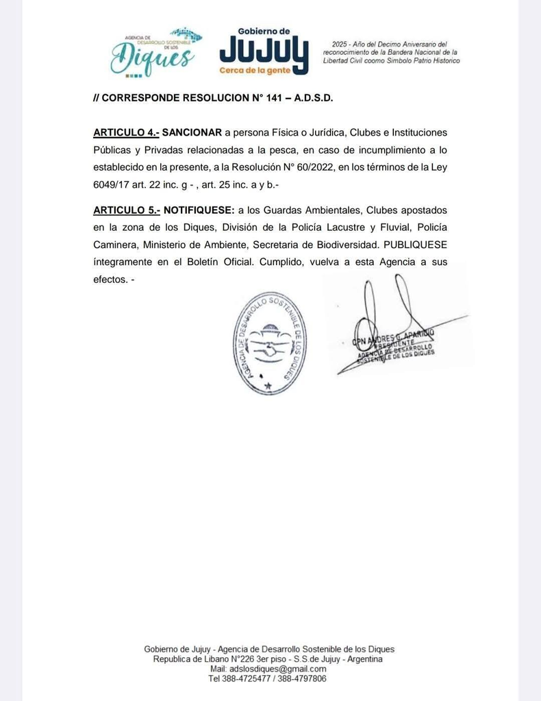 Comenzó la veda de pesca en los diques de Jujuy: zonas y fechas