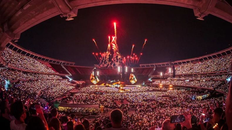 Las mejores fotos del primer recital de Coldplay en Argentina