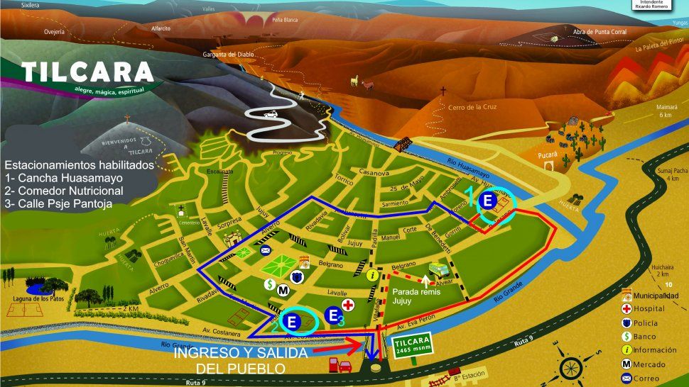 Así será el operativo vehicular en Tilcara durante el carnaval