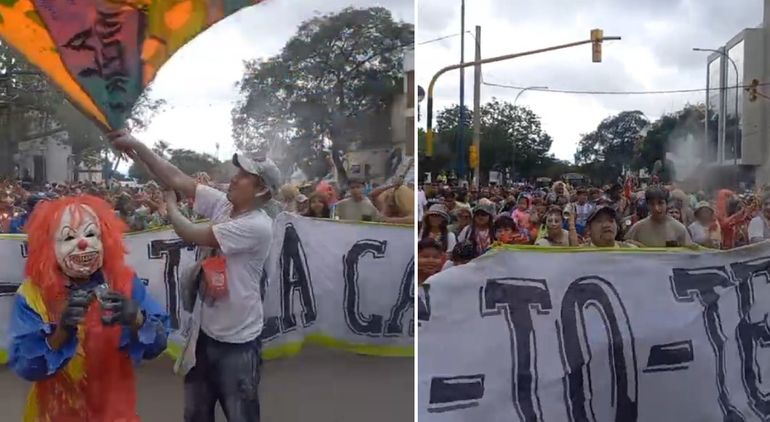 Carnaval de flores en el barrio El Chingo