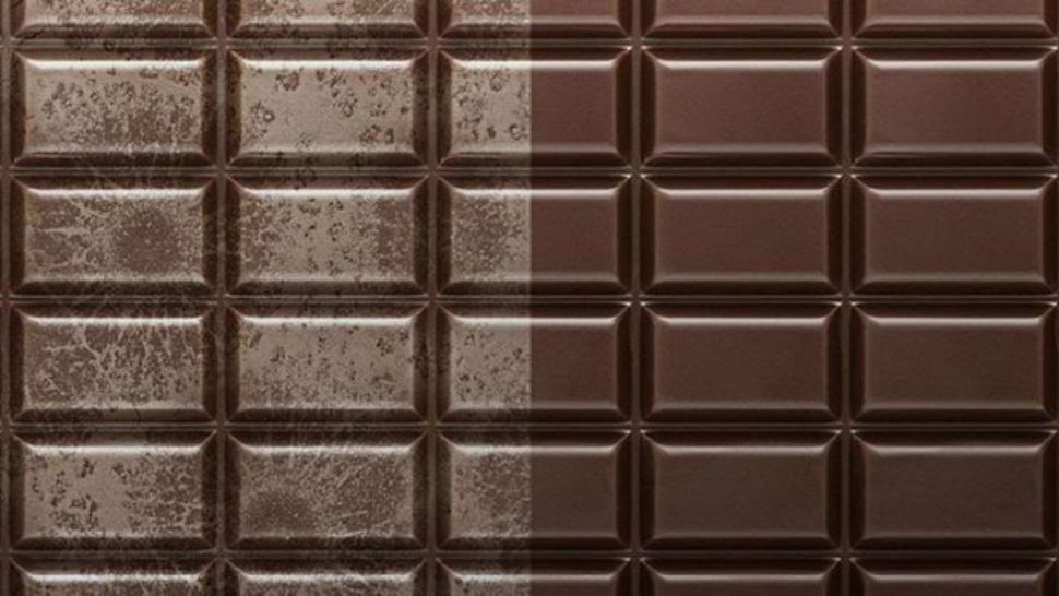 ¿Porqué el chocolate se pone blanco por fuera?