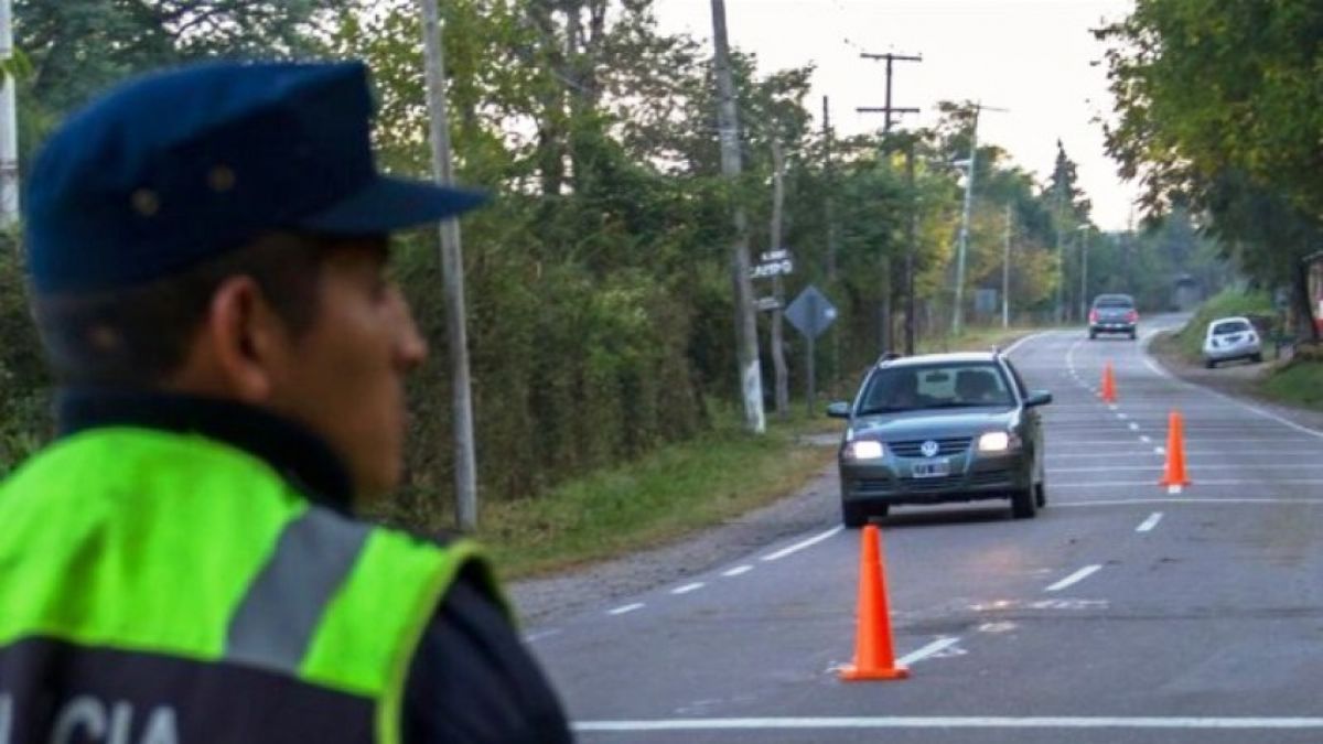 Se implementan controles de tránsito en rutas de la Provincia