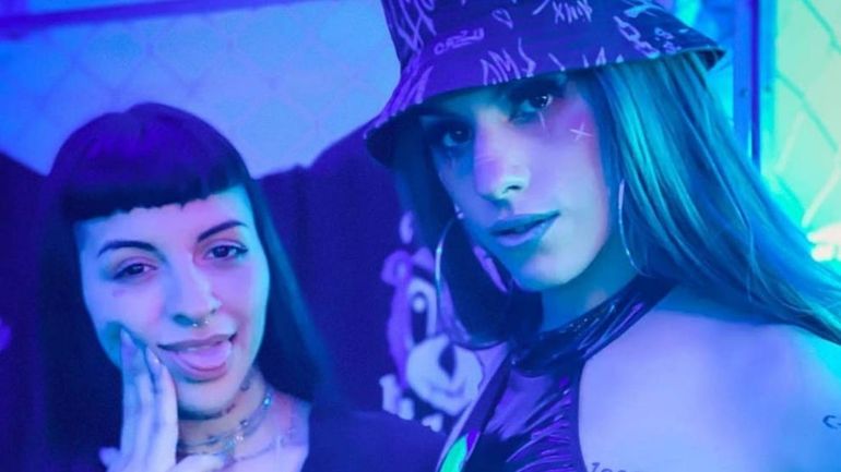 Cazzu y Castigo, con el hijo de Alberto Fernandez