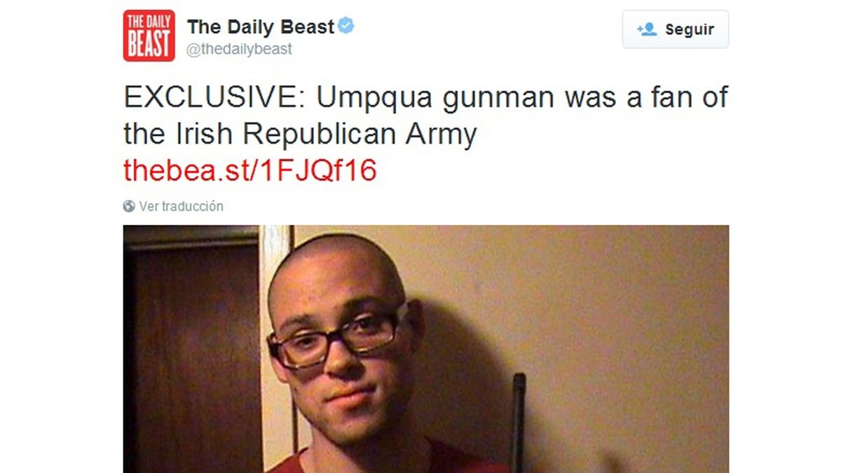 El tirador de Oregon: Chris Harper Mercer, de 26 años