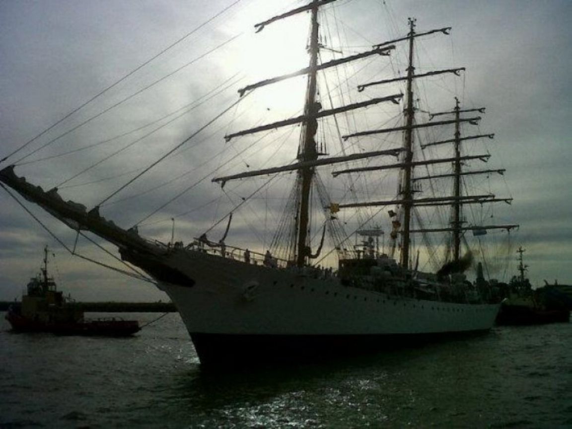 La Fragata Libertad comenzó su viaje por Latinoamérica