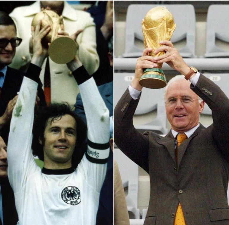 Franz Beckenbauer, campeón del mundo como jugador y DT