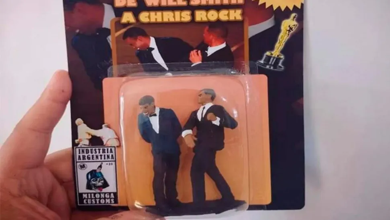 Los muñecos de Will Smith y Chris Rock, un invento argentino