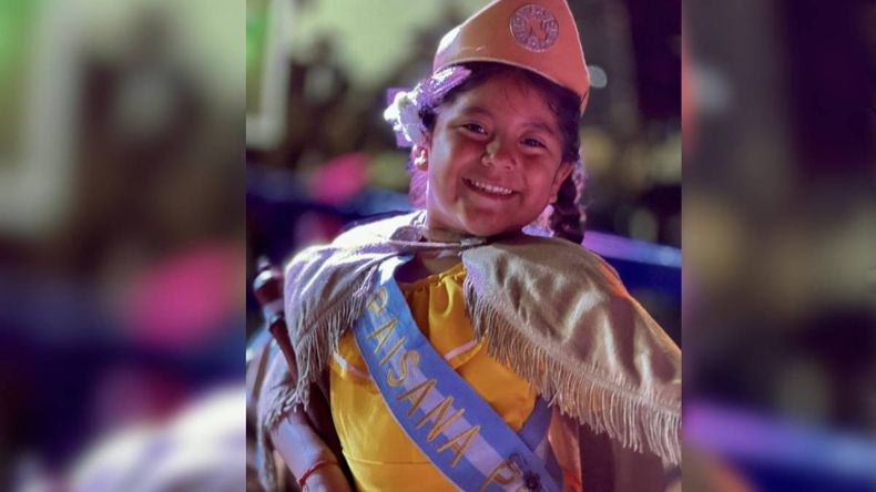 Isabella Siñanez fue elegida Mini Paisana Provincial 2024-2025