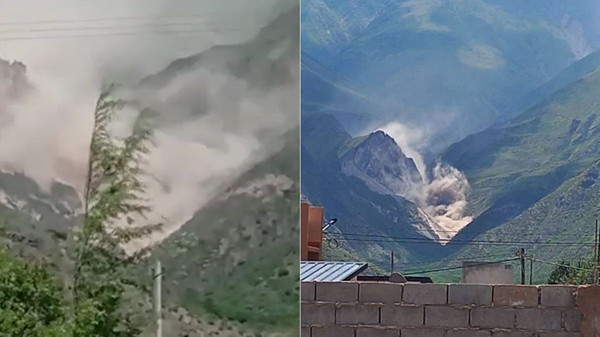 Volcán: un desmoronamiento preocupó a los vecinos