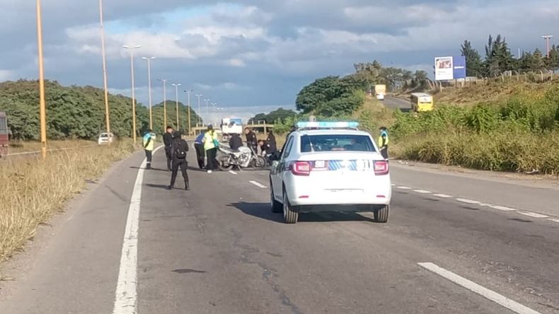 Ruta 66: atropelló a un motociclista, lo mató y se fugó