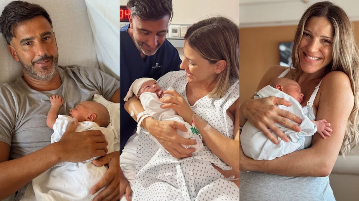 Federico Hoppe y Macarena Rinaldi publicaron fotos de su hija recién nacida