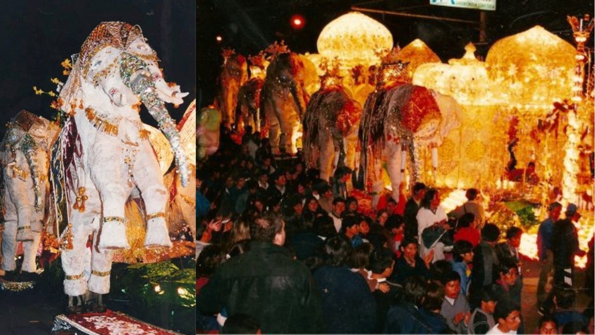 El recuerdo de la carroza más grande de la historia: los elefantes de ...