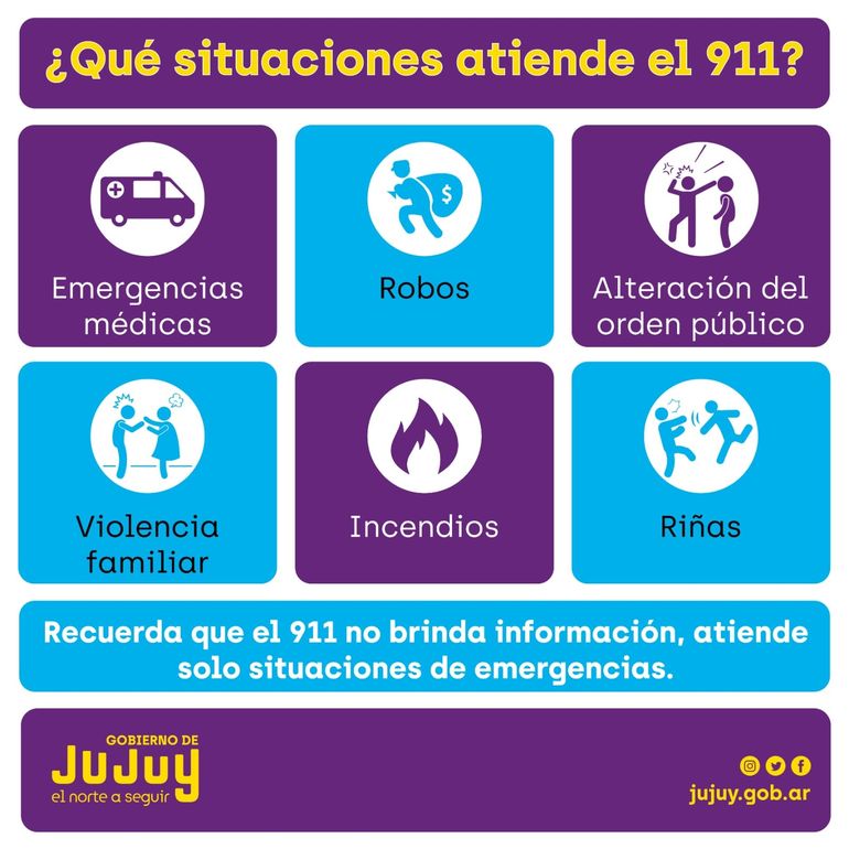 Emergencias: ¿qué situaciones atiende el 911?
