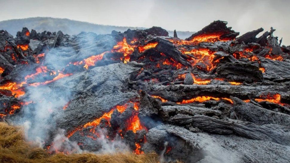 Erupción del volcán Fagradalsfjall en Islandia