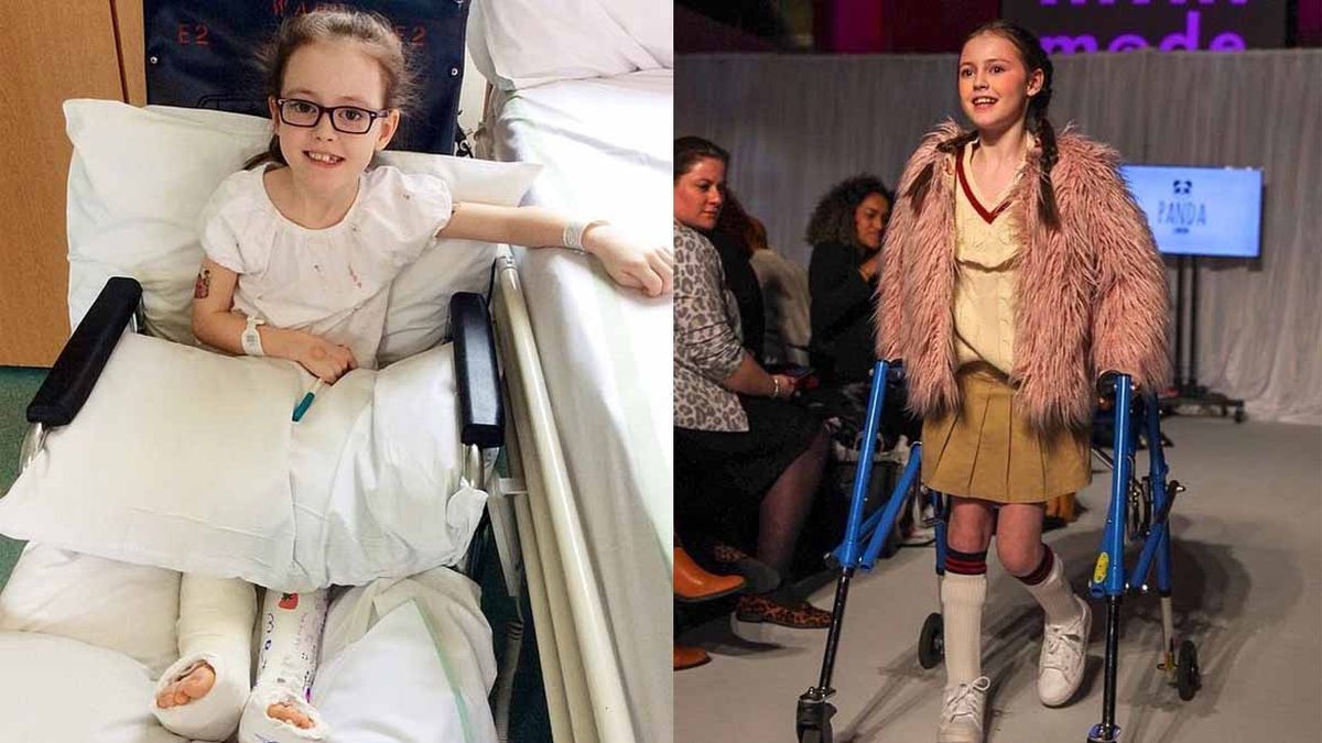 Su parálisis cerebral no fue un impedimento para desfilar a los 11 años ...