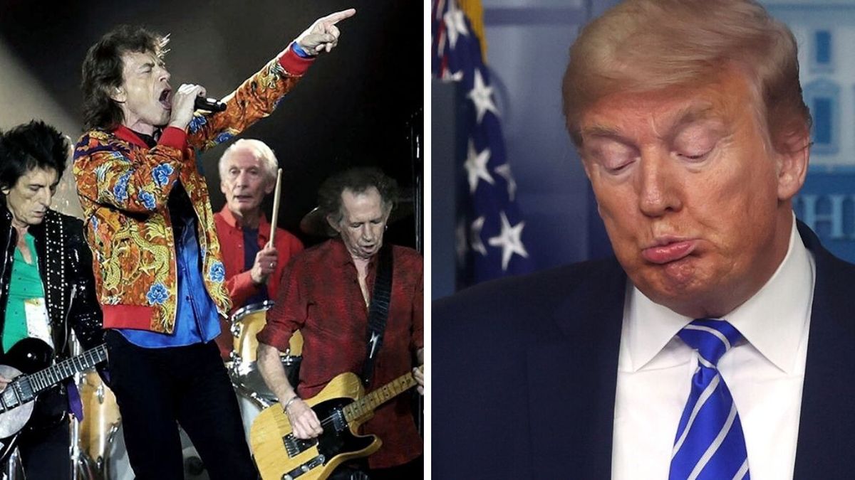 Los Rolling Stones versus Donald Trump porque usa sus éxitos
