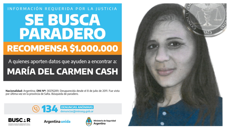 A 14 años de la desaparición de María Cash: los pasos clave de una ...