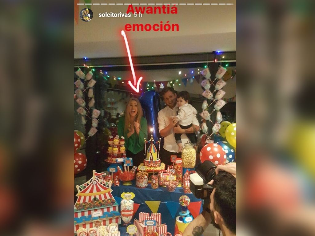 Sol Rivas y Nicolás Colazo festejaron el primer añito de Salvador en ...