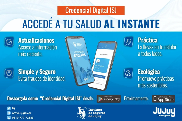 Entró en vigencia la credencial digital del ISJ: cómo funciona