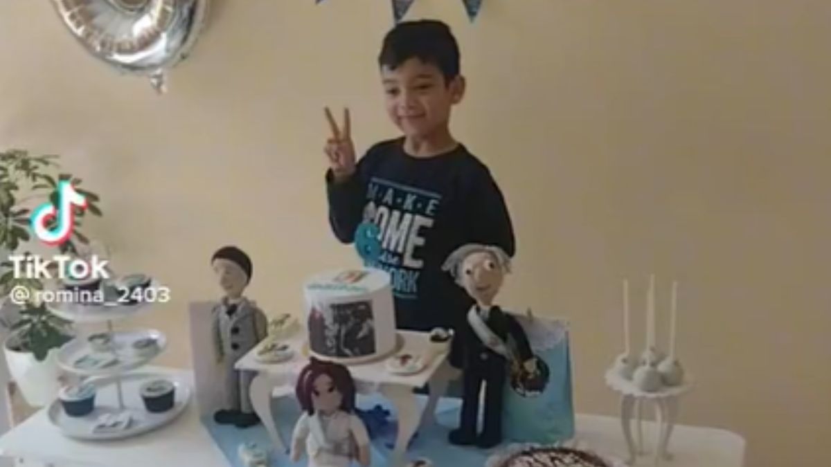 Un nene festejó su cumple con temática peronista y es viral