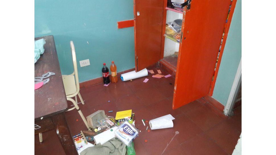 ¡Indignante! Vandalismo y robo en la escuela Cicarelli
