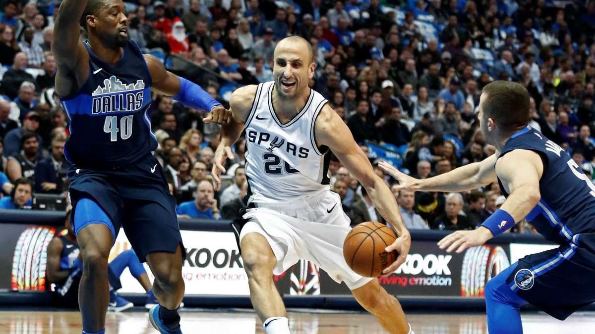 Ginóbili inoxidable a los 40 años: bandeja y triunfo para los Spurs